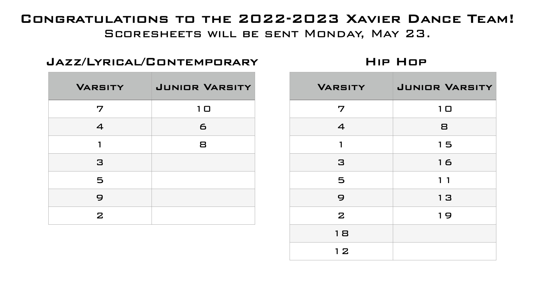Dance - Xavier College Preparatory High School
